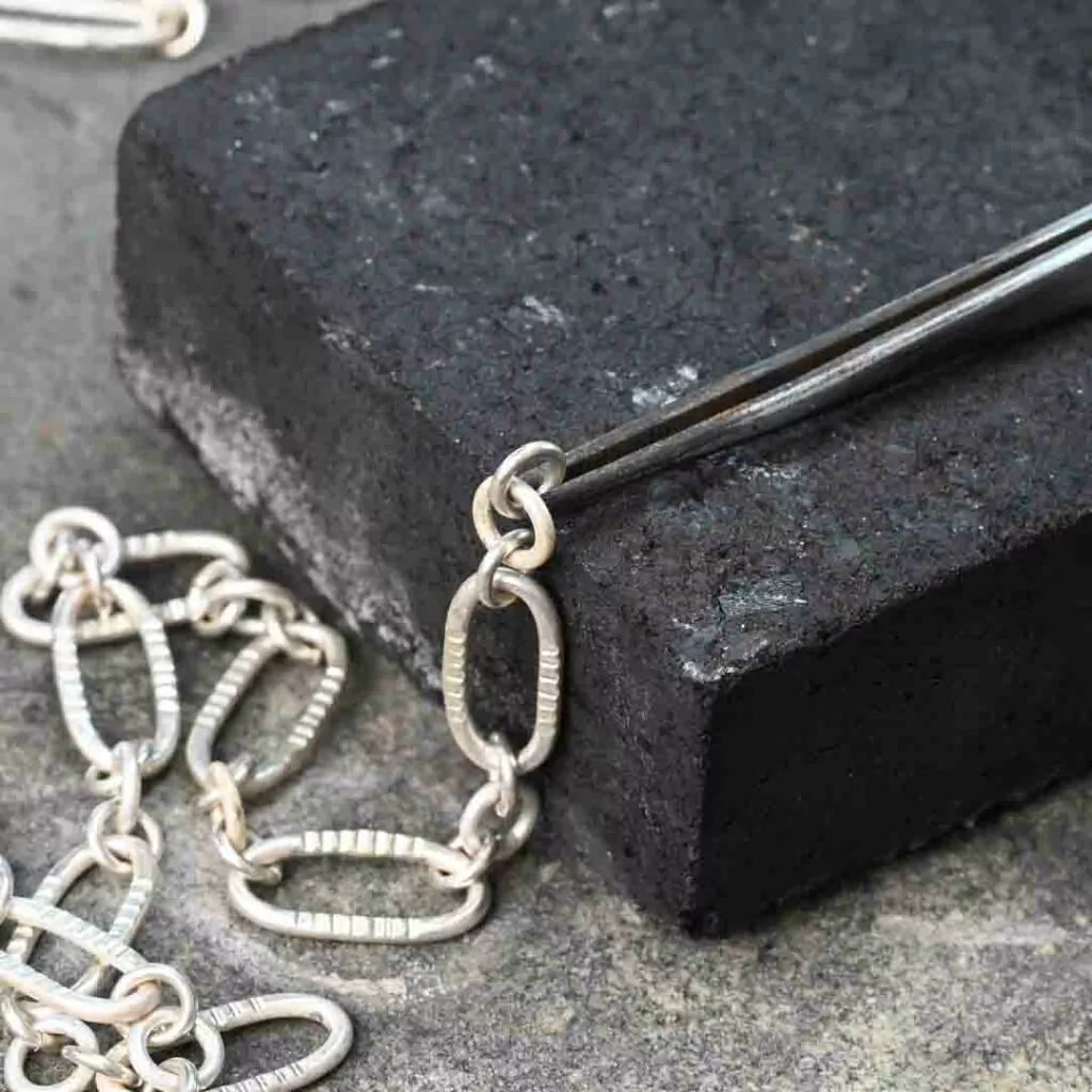 Textured Paperclip Link Chain - Jewelry Making Tutorial - Lucy Walker ...