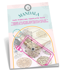 Printable Saw Piercing Template by Lucy Walker (Mandala)