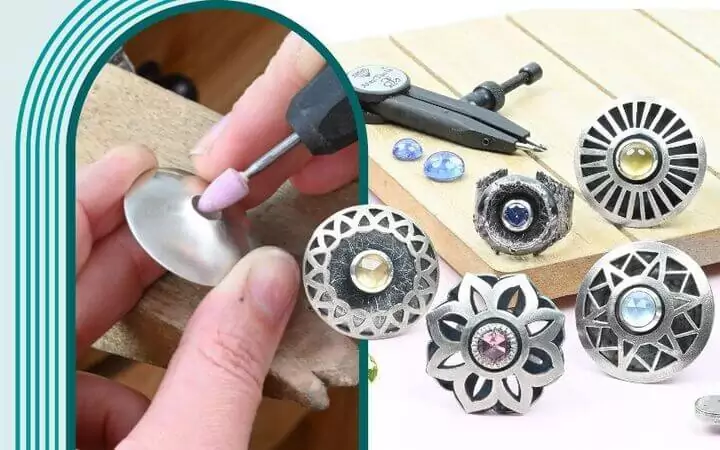 Bezel Set Shadow Box Ring - Lucy Walker Jewelry