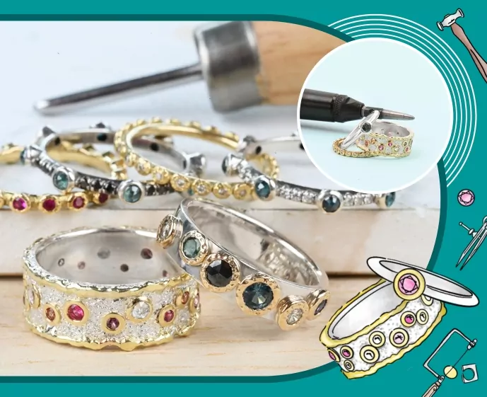 Octopus Set Ring - Lucy Walker Jewelry